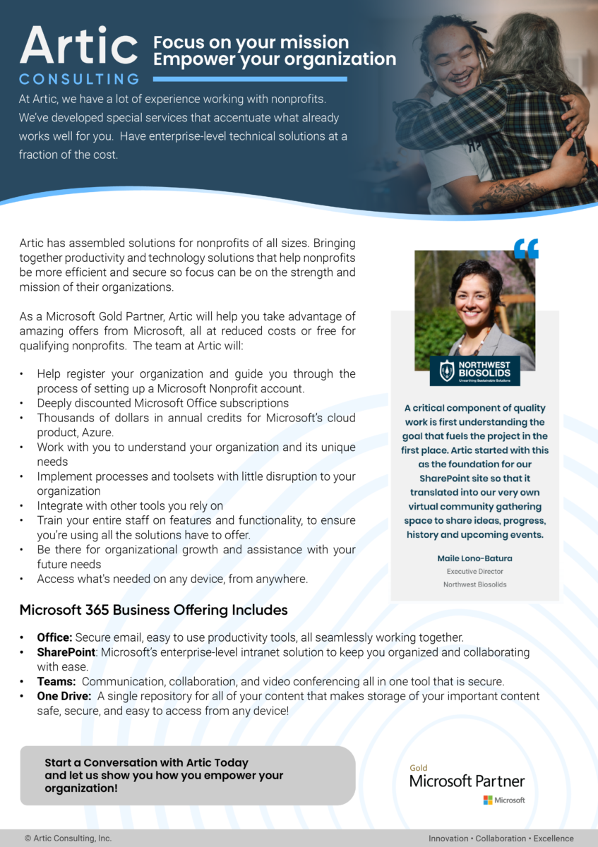 Artic for NonProfits